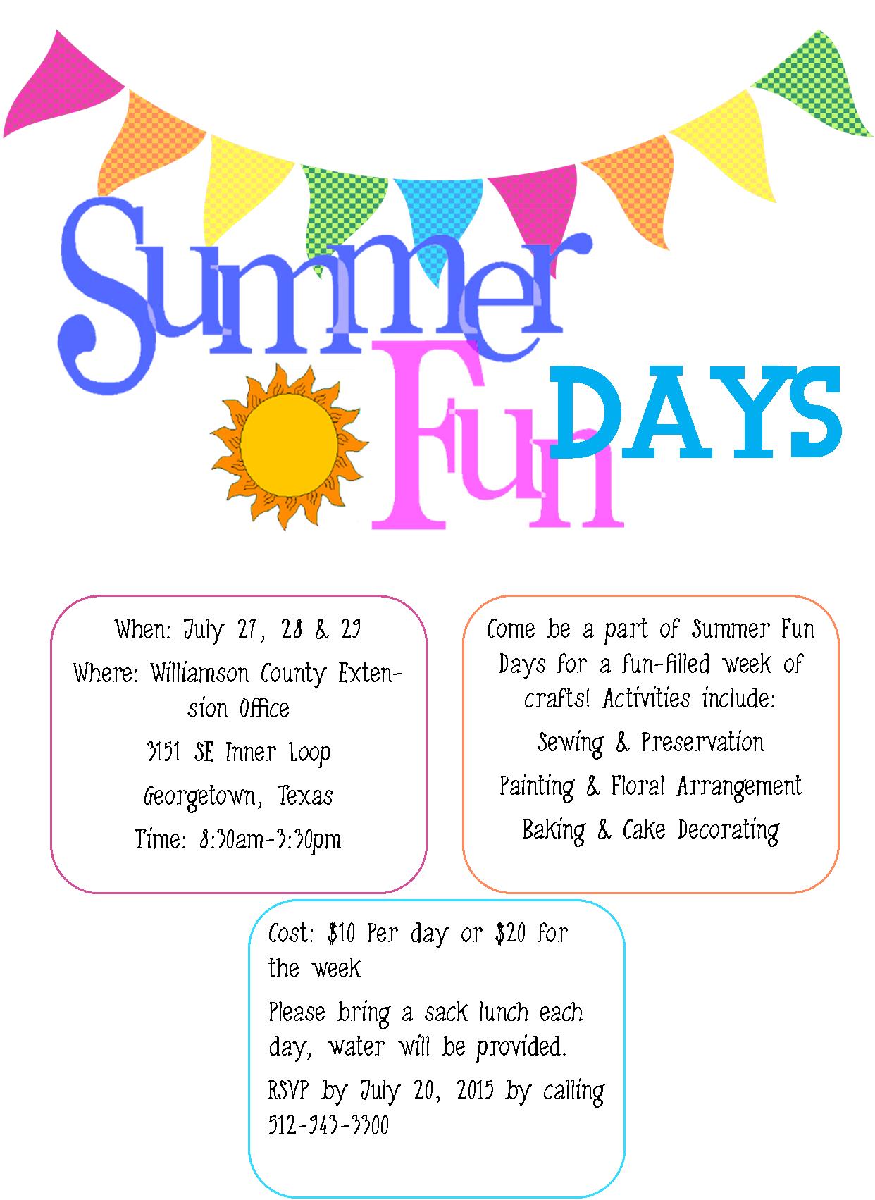 Summer Fun Days - Williamson